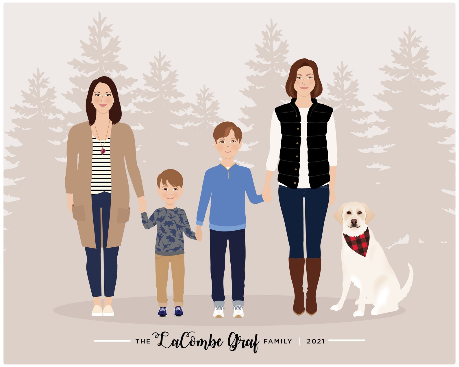 Custom Family Portrait - Etsy