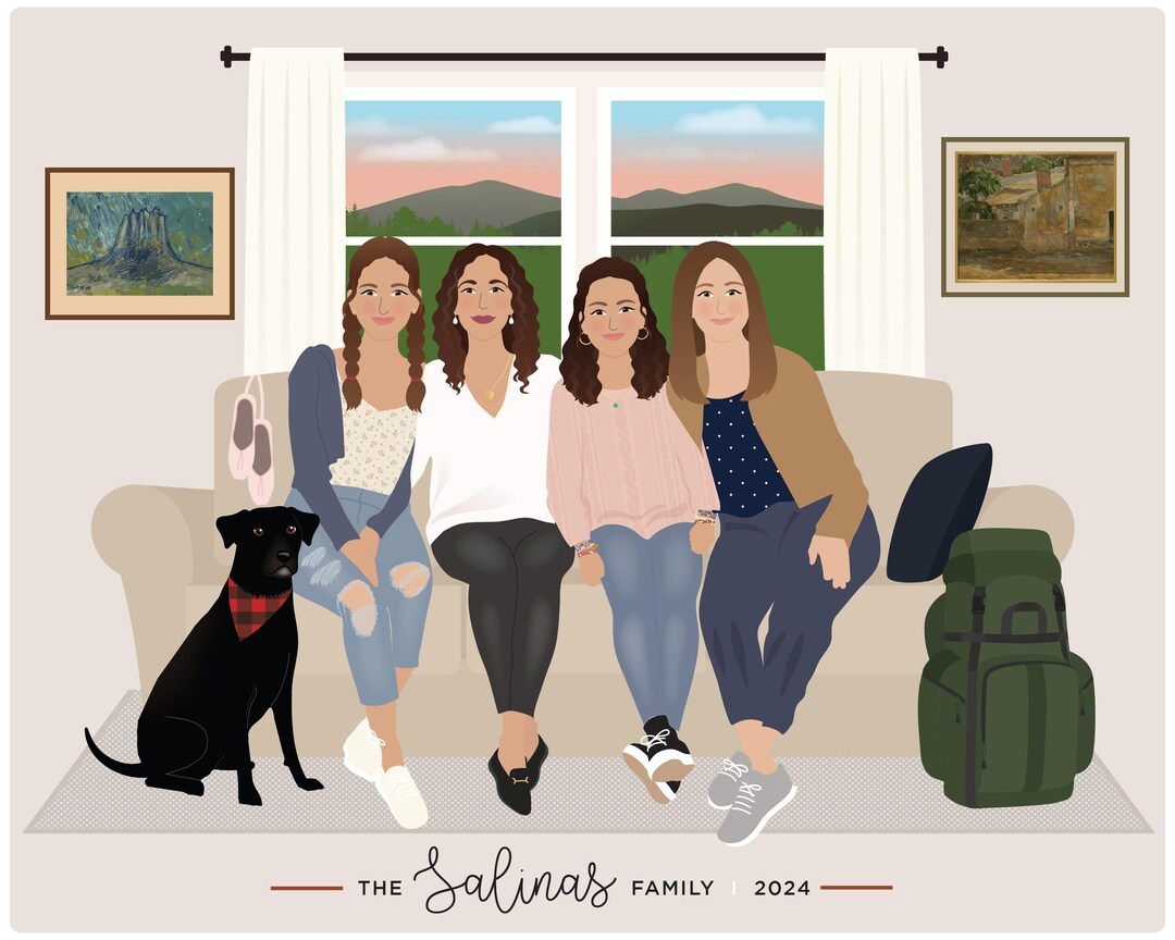 Custom Portrait, Additional Person - Etsy