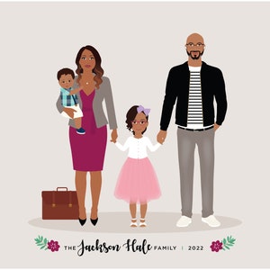 Custom Family Portrait, Additional Person, Add Child - Etsy