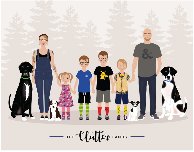 Family Drawing Add Person - Etsy