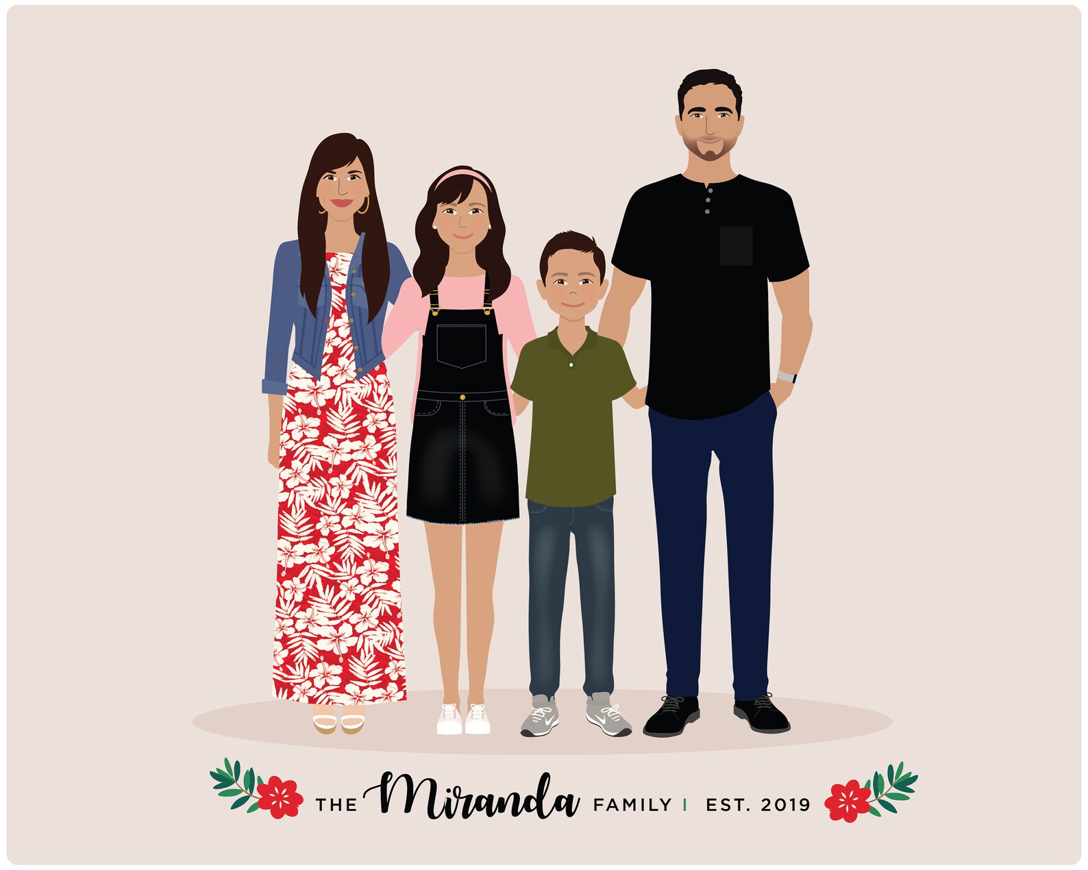 Family Portrait Add Person - Etsy