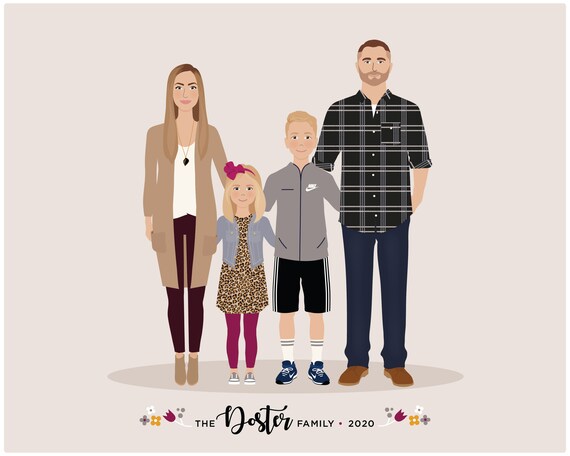Custom Family Portrait | Etsy