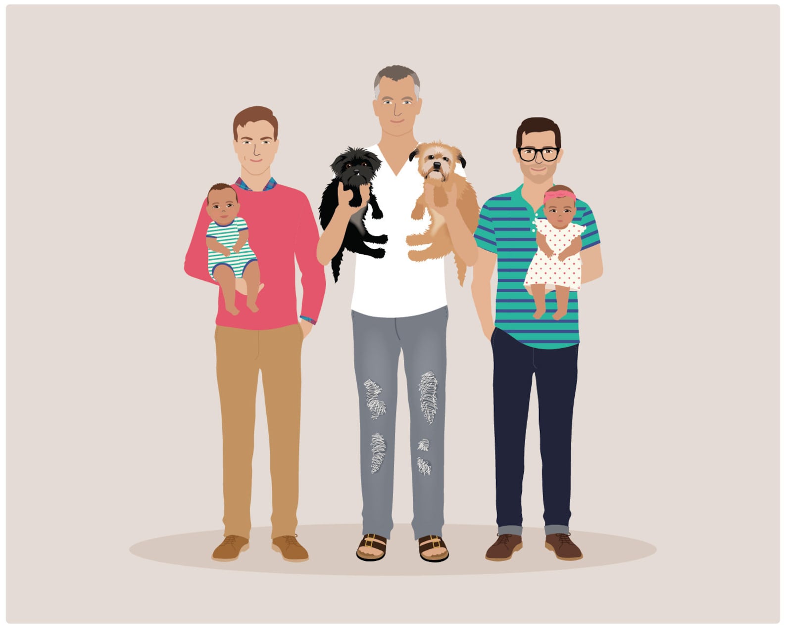 Custom Portrait Additional Person | Etsy