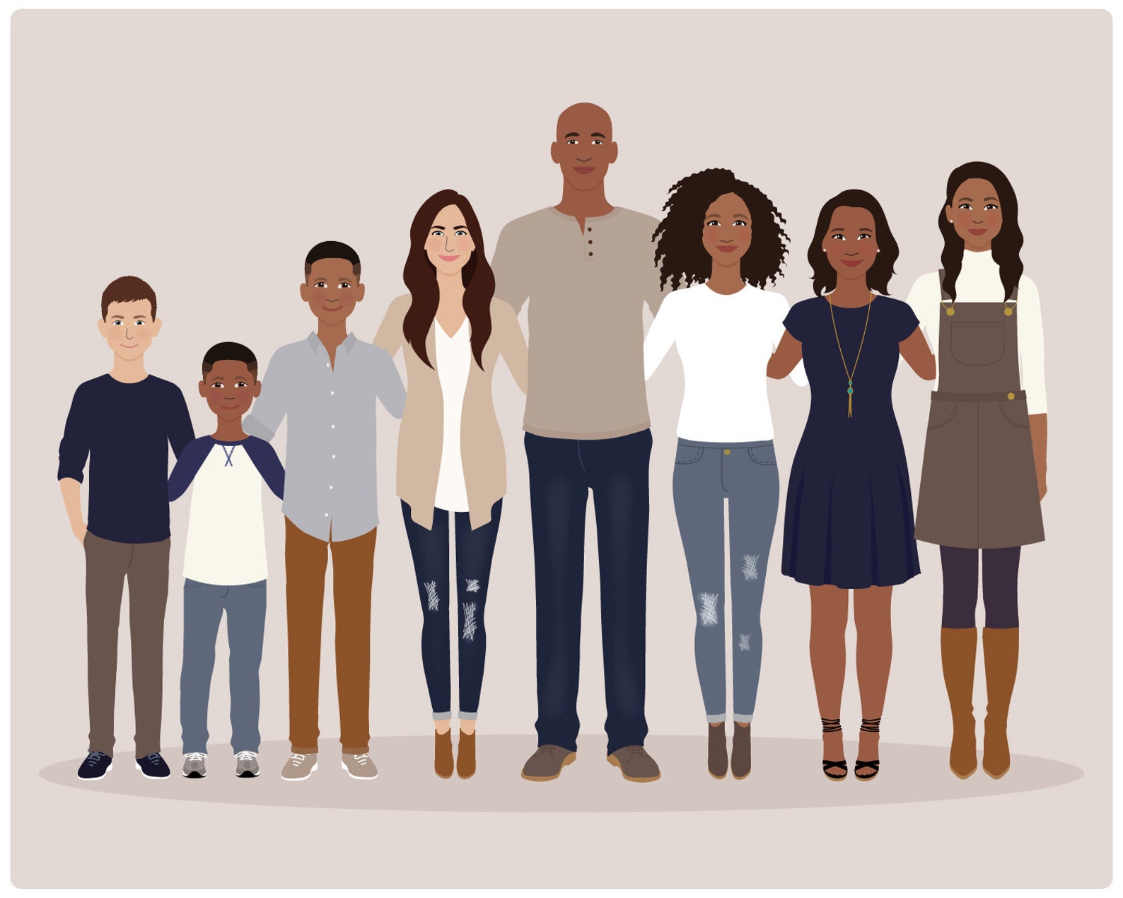 Custom Portrait Add on Person - Etsy