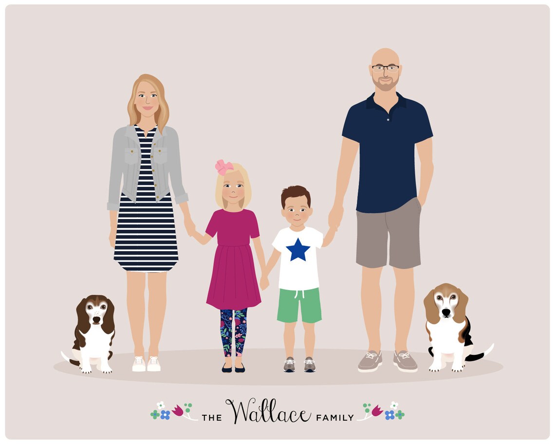 Family Portrait Add Person - Etsy