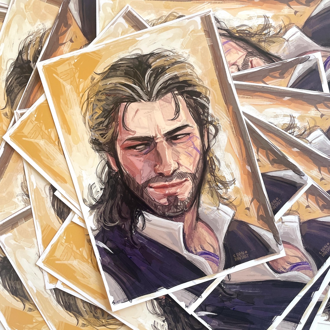 GALE DEKARIOS Art Print - Baldur's Gate 3 Fanart Portrait - Etsy