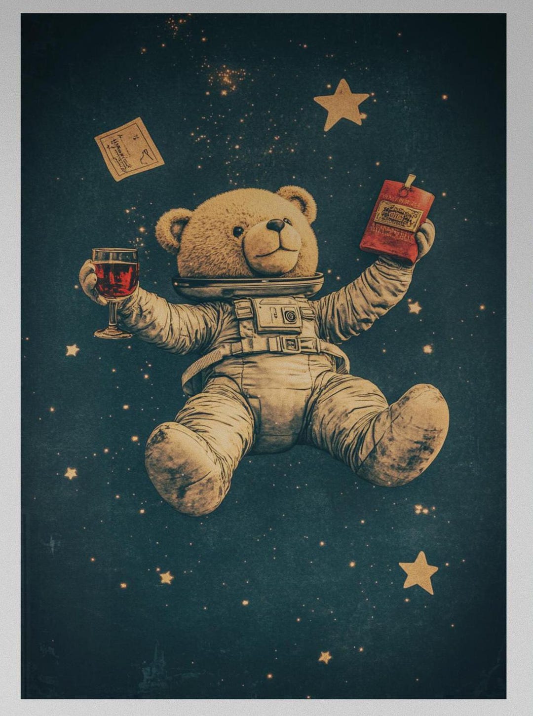 Teddy the Astronaut – First Bear on the Moon, Limited Edition Print ...