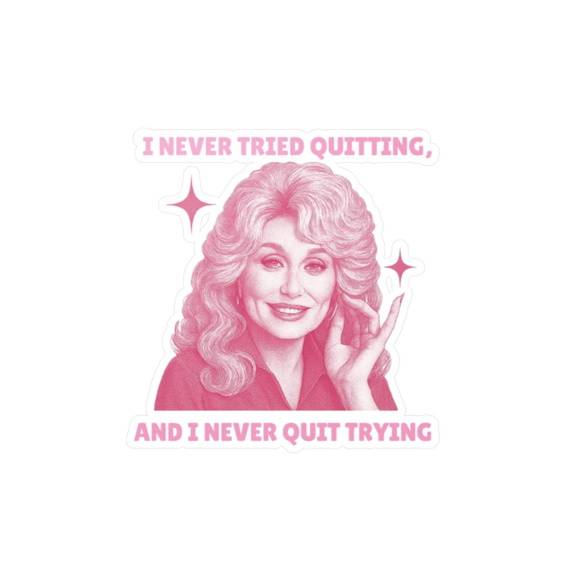 Dolly Parton Vinyl Decals: Motivational Stickers - Etsy