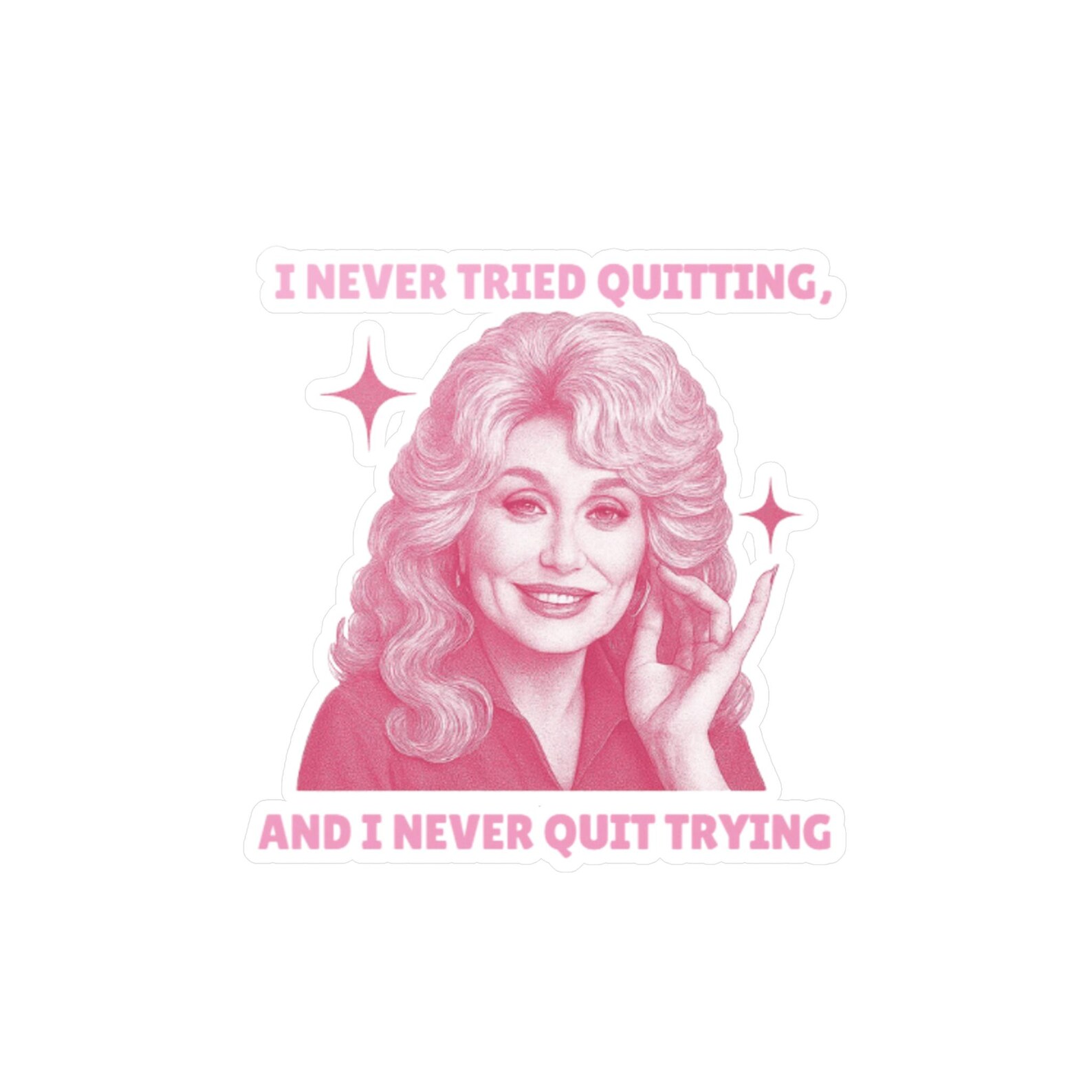 Dolly Parton Vinyl Decals: Motivational Stickers - Etsy