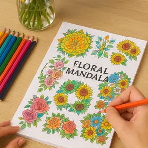 Floral Mandala Coloring Pages – 7 Printable Designs for Relaxation ...