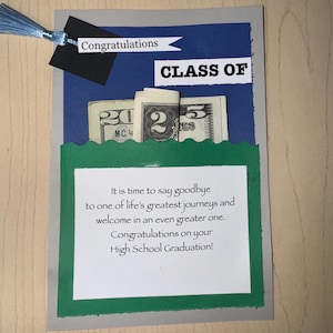 High School Graduation Card|grad Gifts|congratulations Card|cash NOT ...