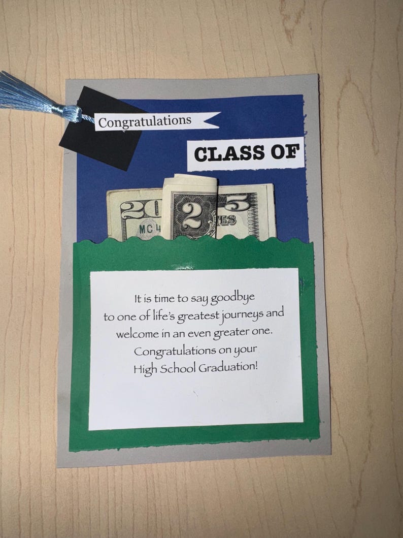 High School Graduation Card|grad Gifts|congratulations Card|cash NOT ...