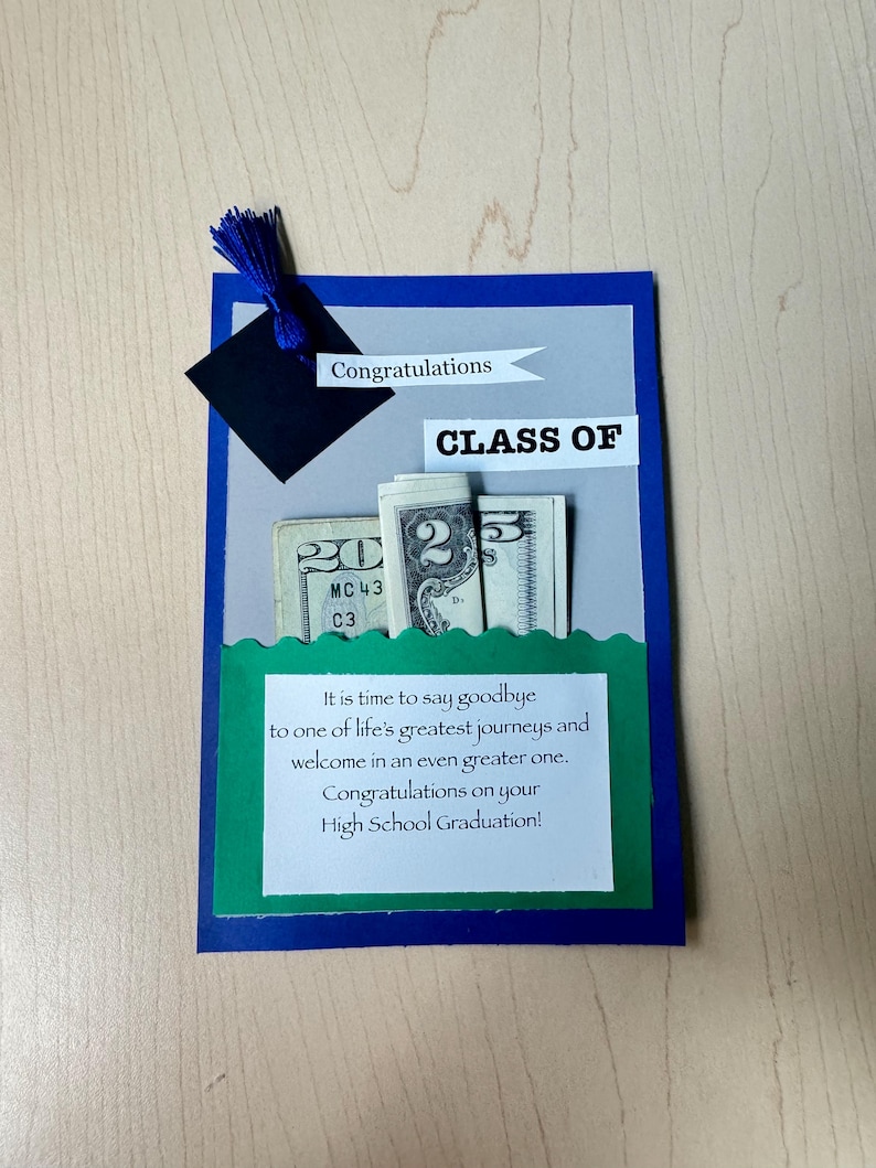 High School Graduation Card|grad Gifts|congratulations Card|cash NOT ...