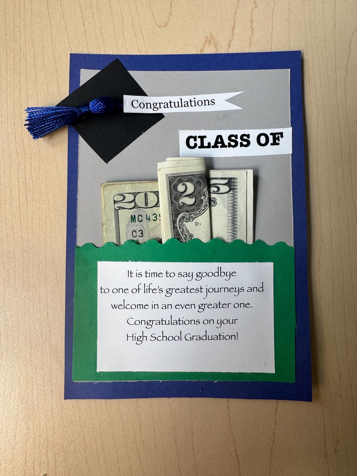 High School Graduation Card|grad Gifts|congratulations Card|cash NOT ...