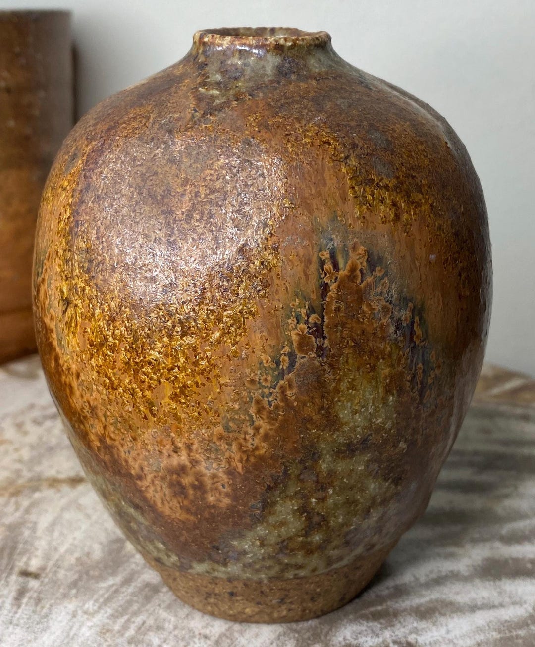 MCM Marlis Schratter Stoneware Pottery Vase Signed - Etsy