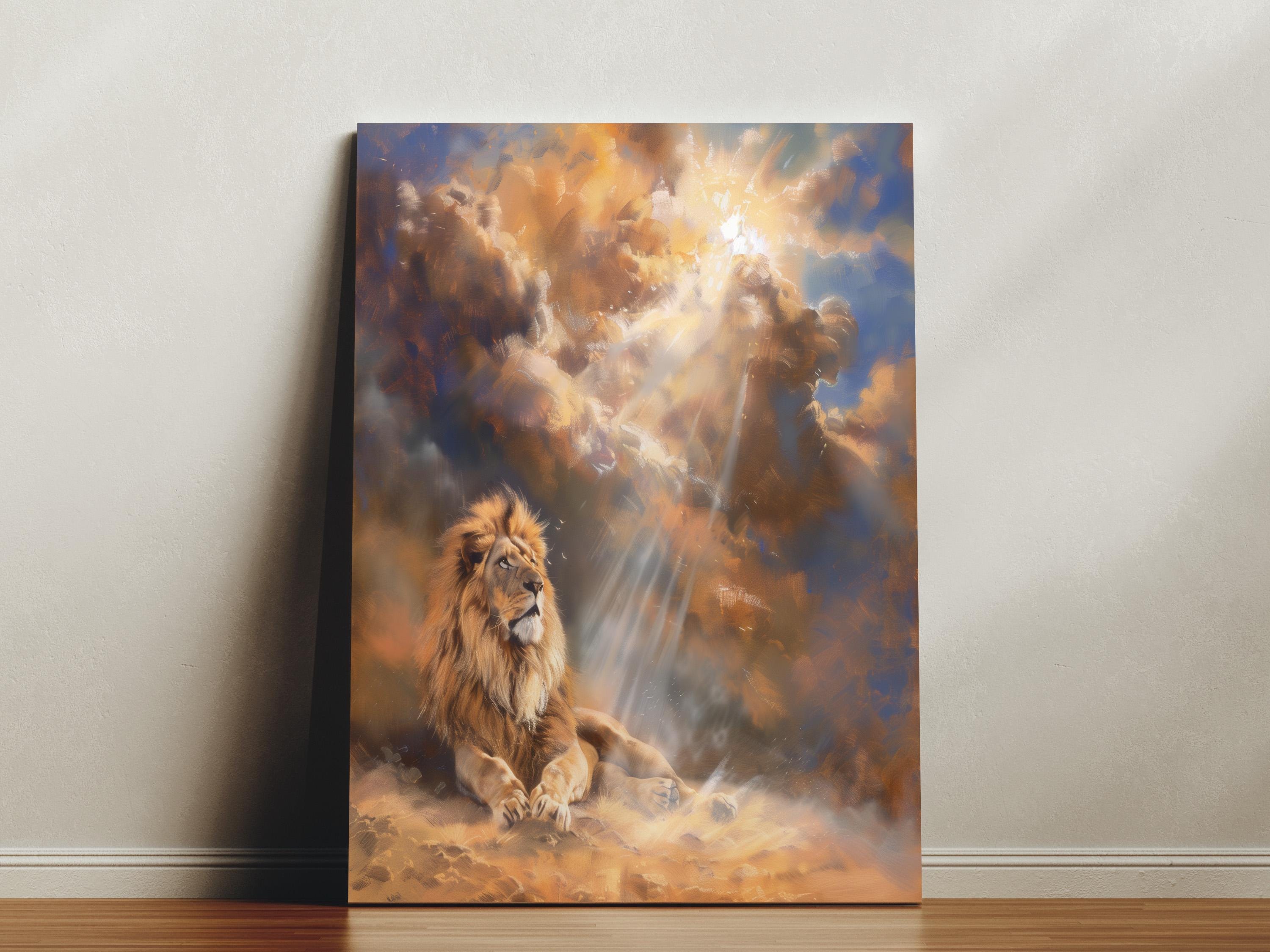 The Lion of Judah Printable Modern Christian Wall Art Downloadable ...