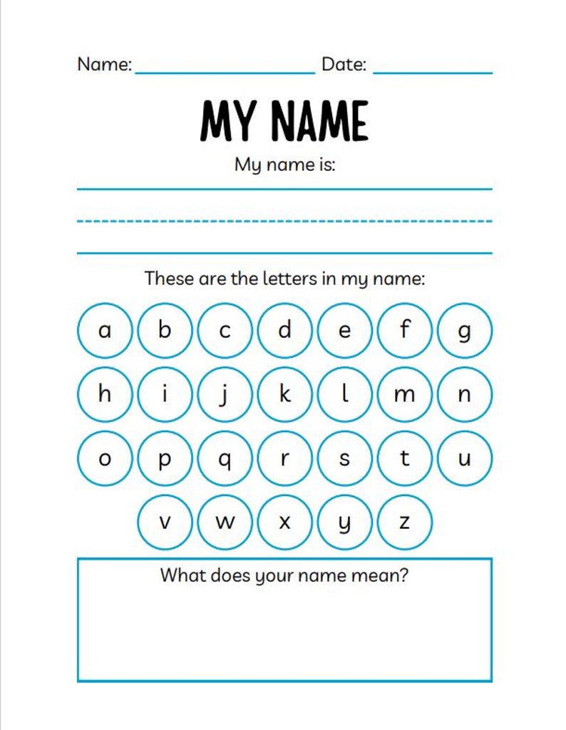 Printable Alphabet Workbook for Preschool | Fun Letter Recognition ...