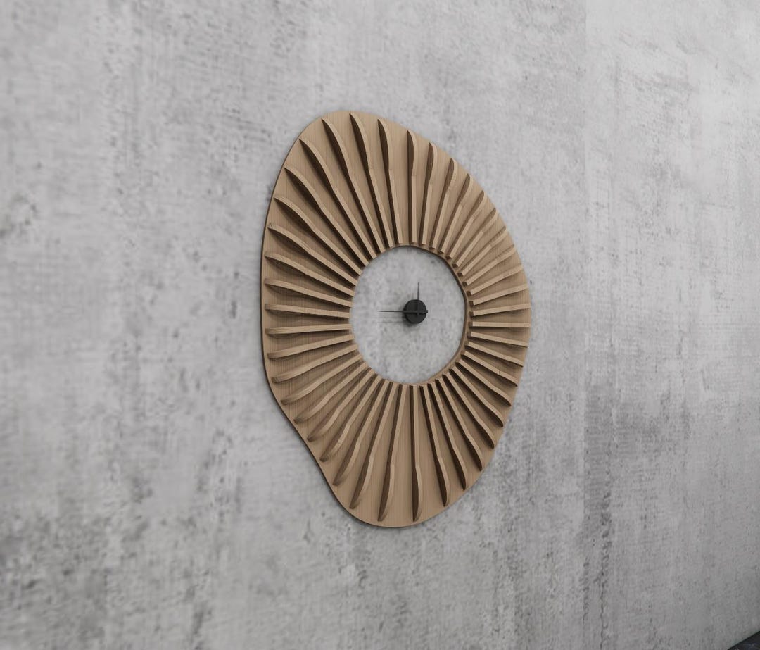 Parametric Modern Wall Clock-cnc Cutting File - Etsy