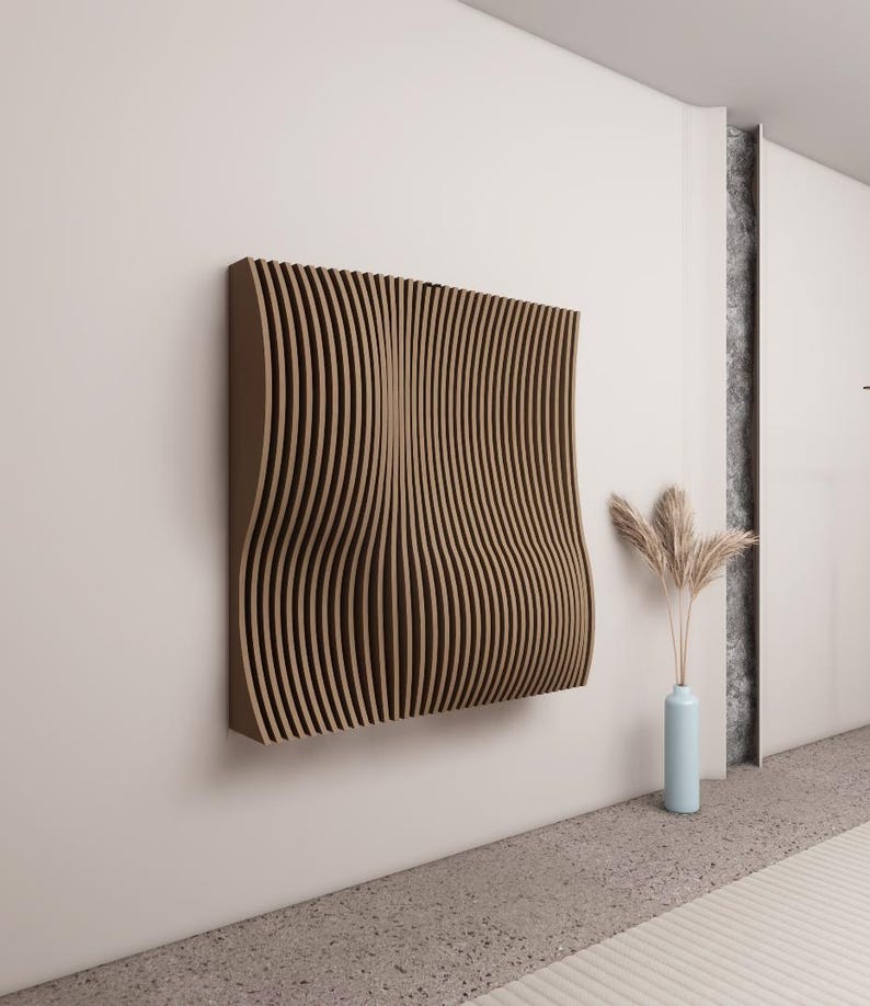 Organic Wave Patterned Wood Panel - Etsy