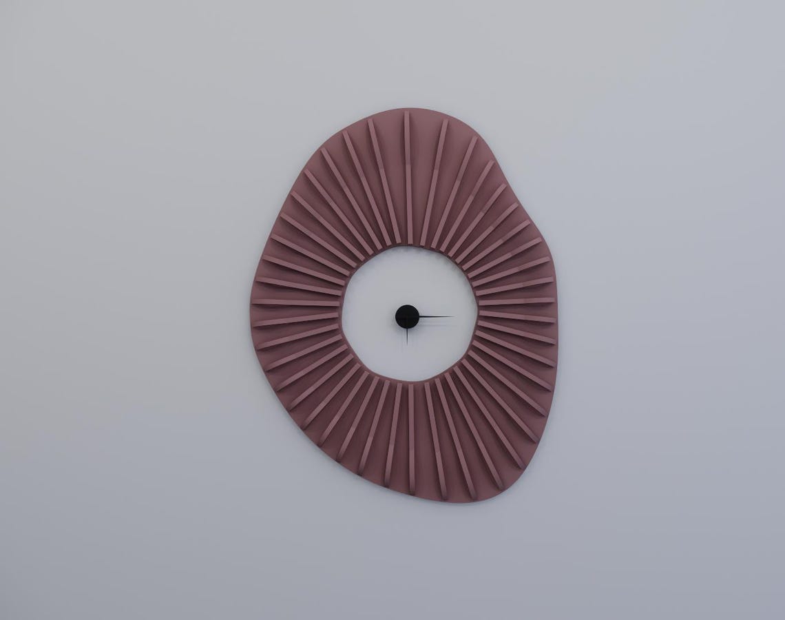 Parametric Modern Wall Clock-cnc Cutting File - Etsy