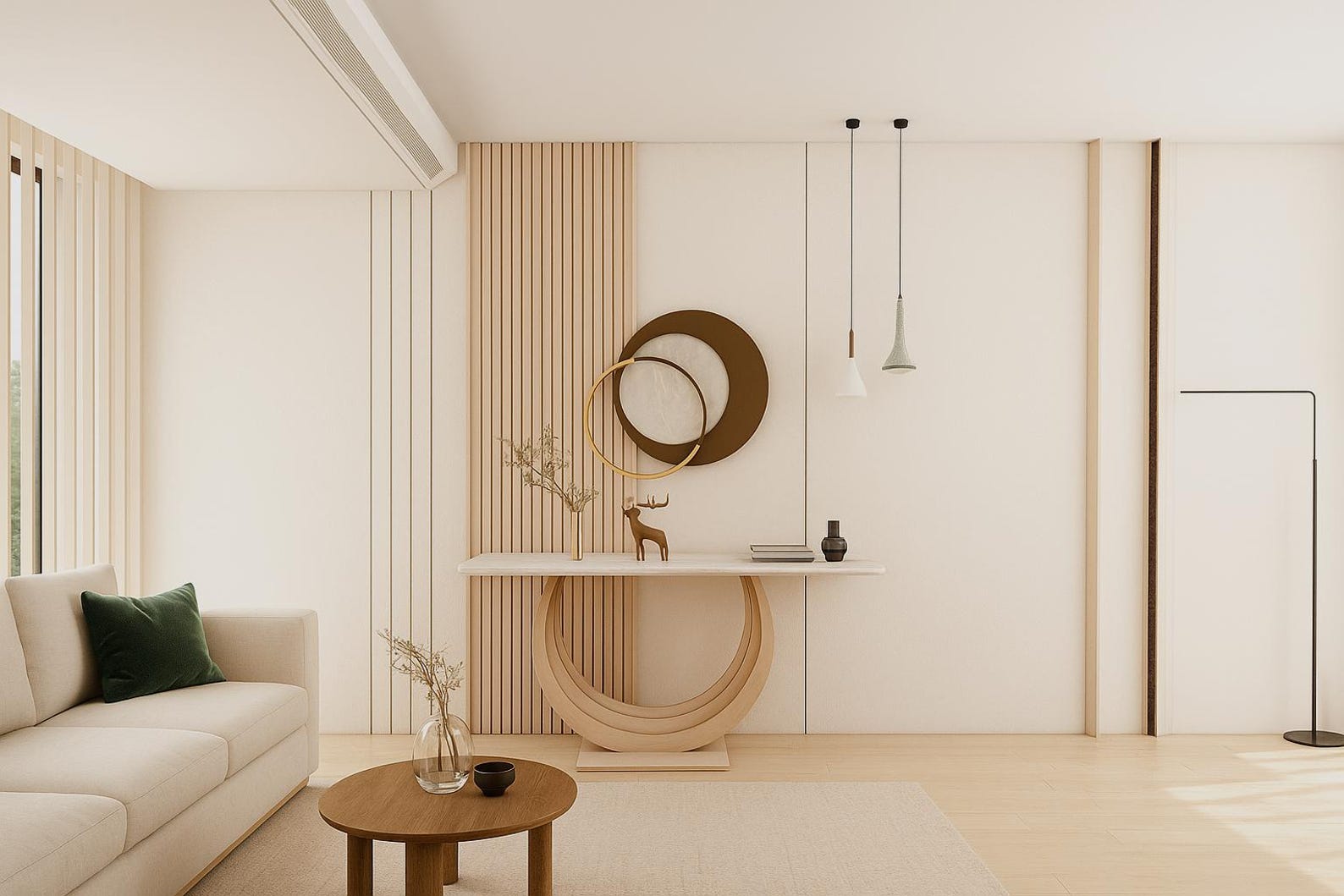 Parametric Entryway Console | Half-moon Design | Modern Wall Decor DXF ...