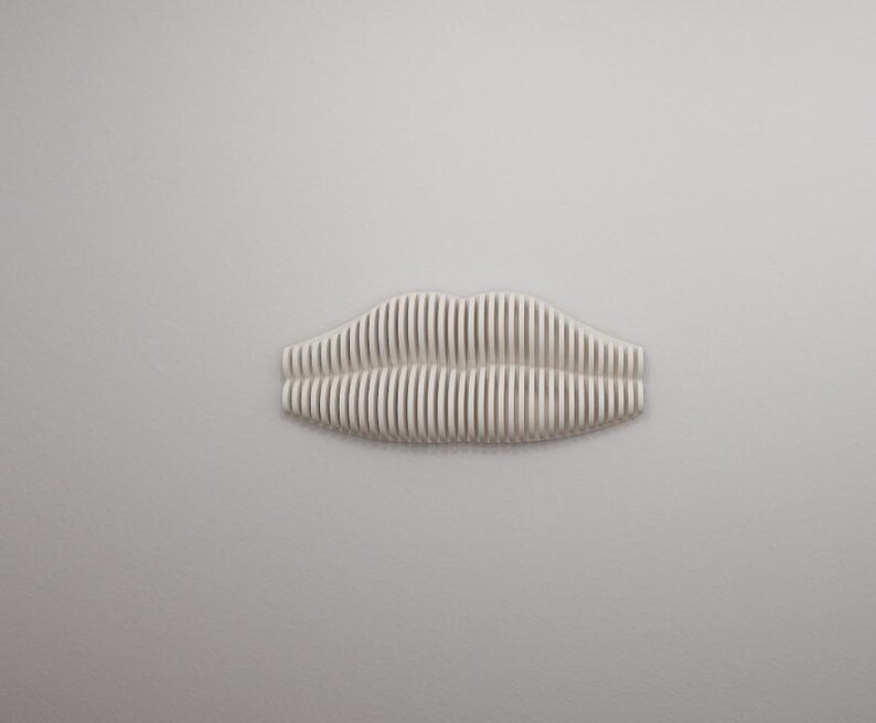 Parametric Wall Art - 3D Red Lip Decor | CNC DXF File | Modern Pop Art Panel - Etsy