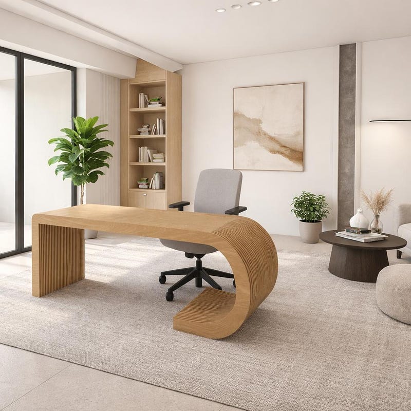 Curved Office Desks - Etsy UK