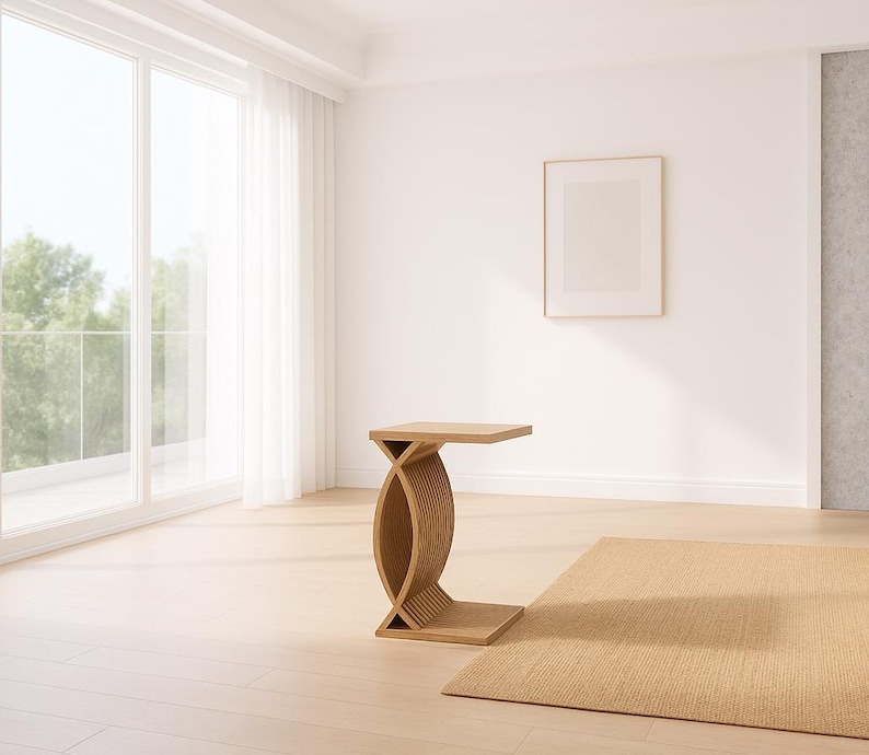 Parametric Wooden Side Table | Modern Organic Design | CNC Cut ...