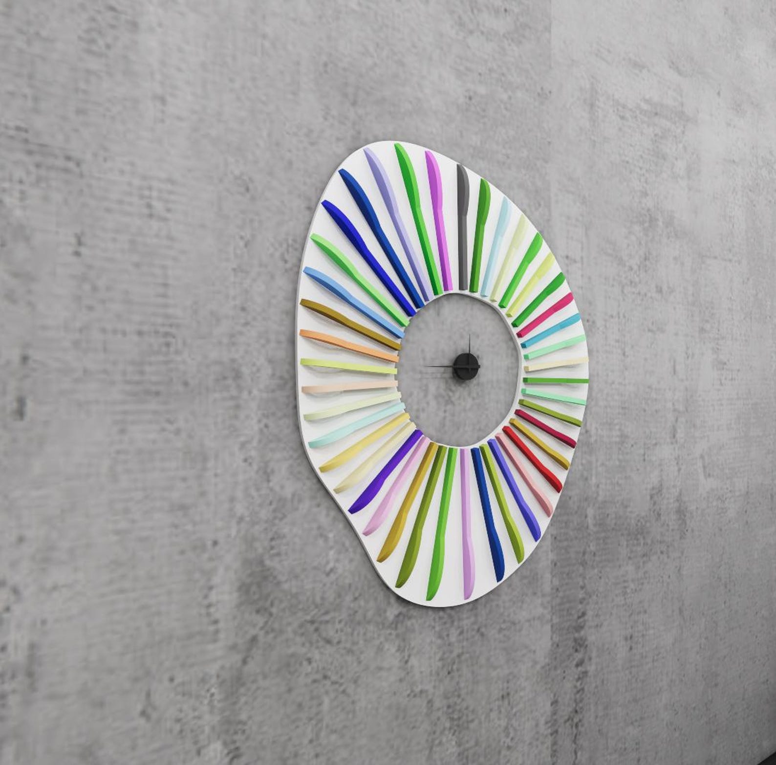 Parametric Modern Wall Clock-cnc Cutting File - Etsy