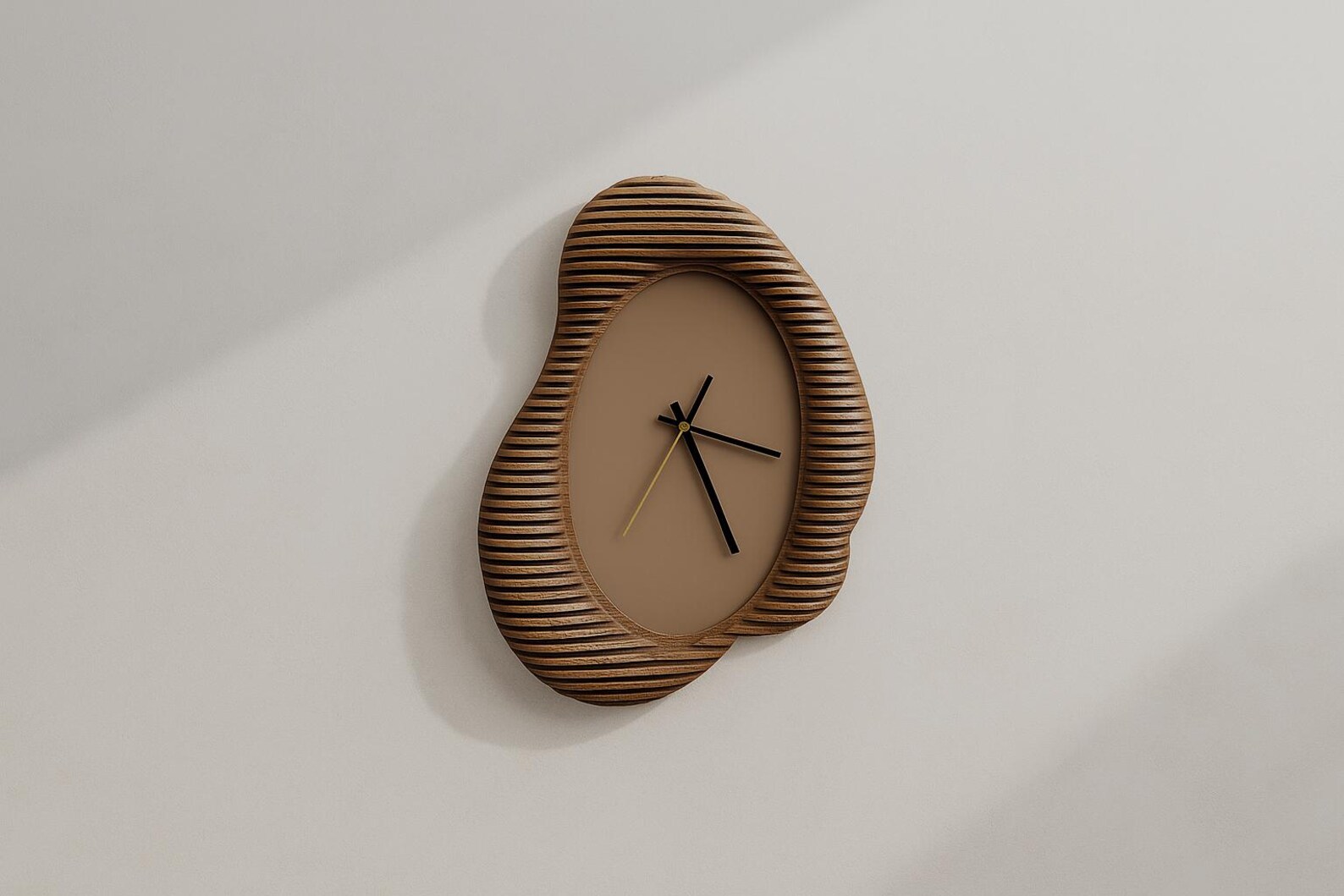 Parametric Wavy Wooden Clock Design | CNC Cutting File - Etsy