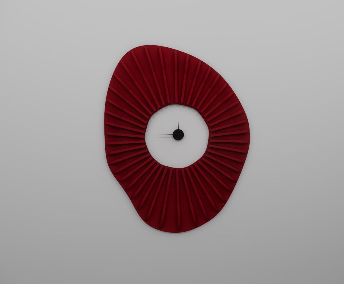 Parametric Modern Wall Clock-cnc Cutting File - Etsy