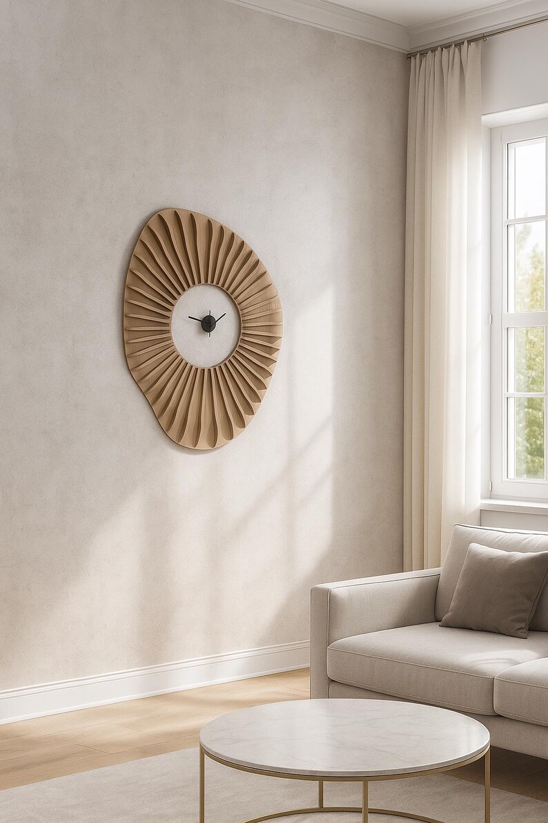 Parametric Modern Wall Clock-cnc Cutting File - Etsy