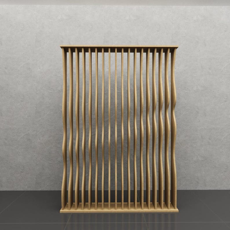 Parametric Room Divider | Modern CNC Panel | 3D Decorative Partition ...