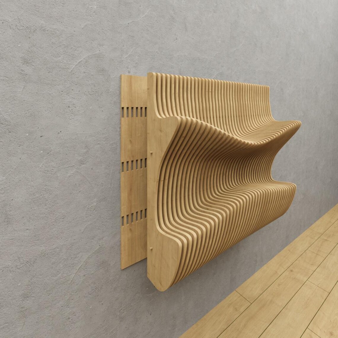 Parametric Cat Wall Art CNC Plan | Curved Wooden Decor Design | Digital ...