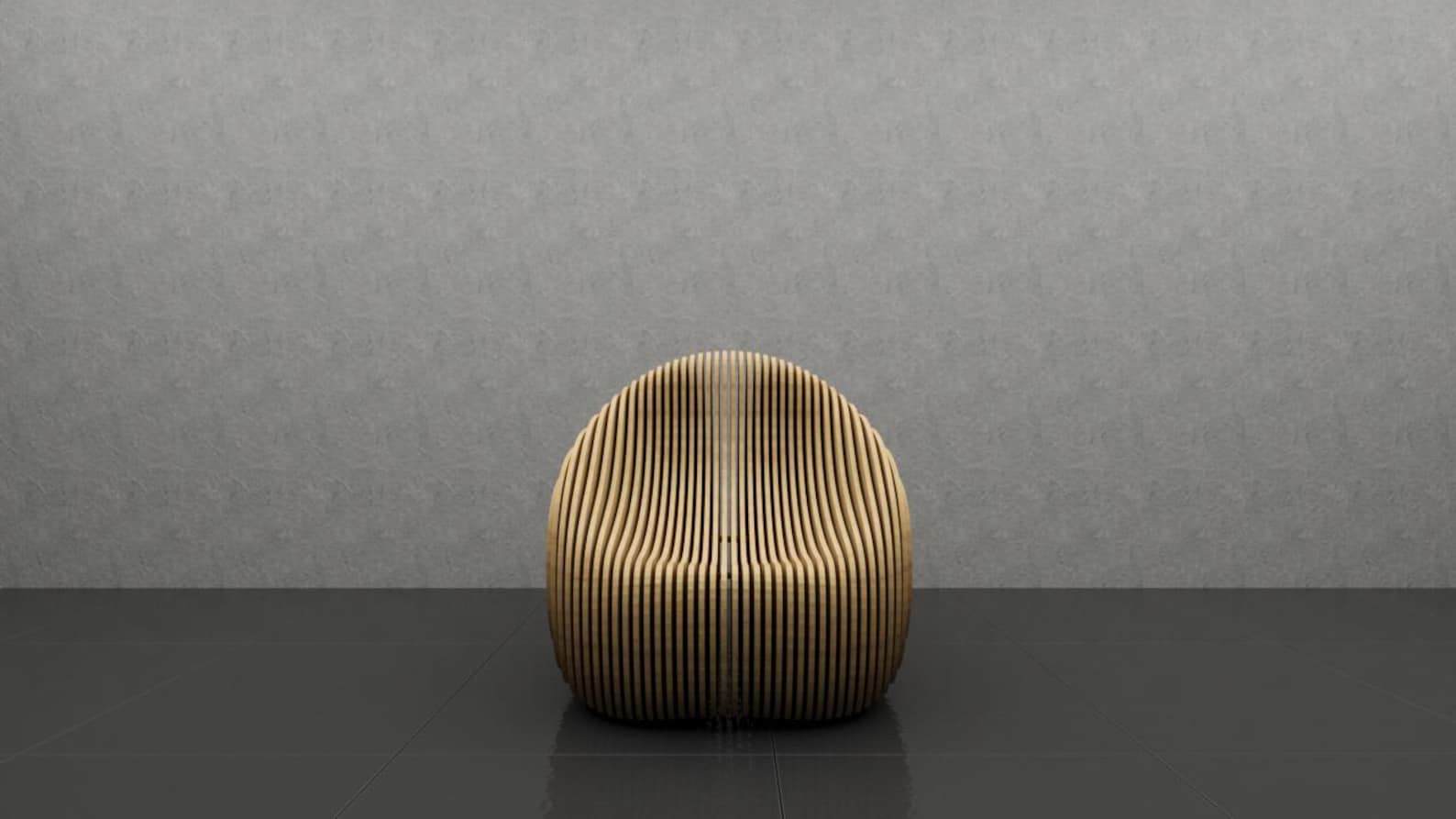 Parametric Wavy Wooden Sofa – Modern Furniture Design CNC DXF DWG ...