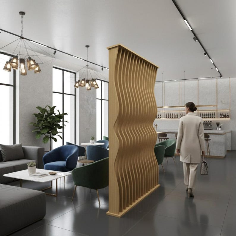 Parametric Room Divider | Modern CNC Panel | 3D Decorative Partition ...