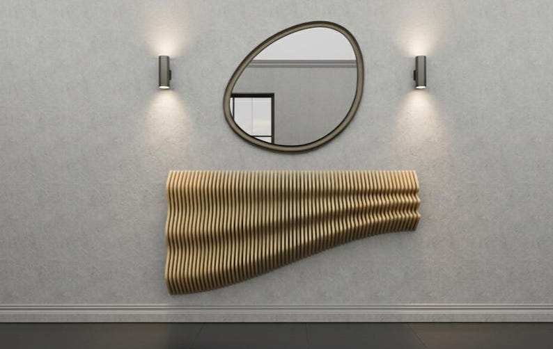 Parametric Wavy Wooden Wall – CNC Router Files DXF DWG Digital Download ...