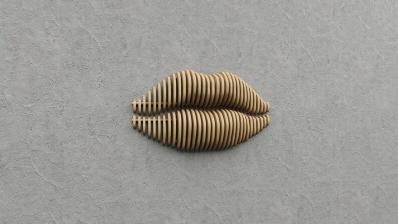 Parametric Modern Lips Wall Art – CNC Cutting File (digital Files) - Etsy