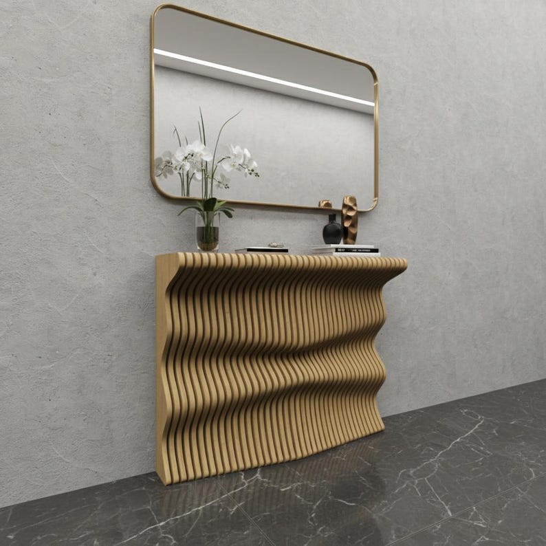 Parametric Console Design | CNC Cutting Design | Digital Download - Etsy