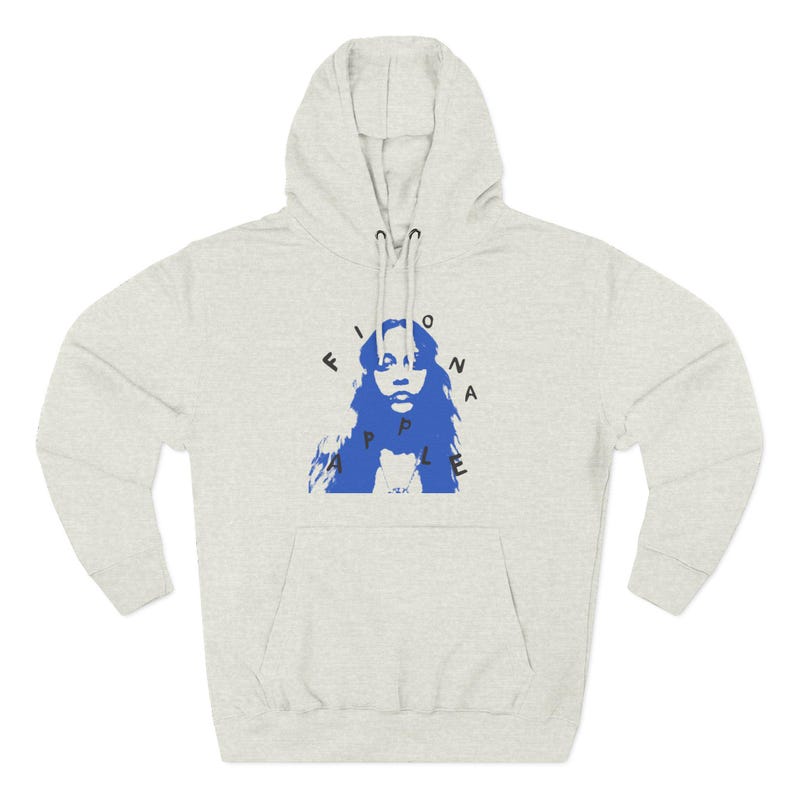Fiona Apple Inspired Chic Three-panel Fleece Hoodie, Cozy Streetwear ...