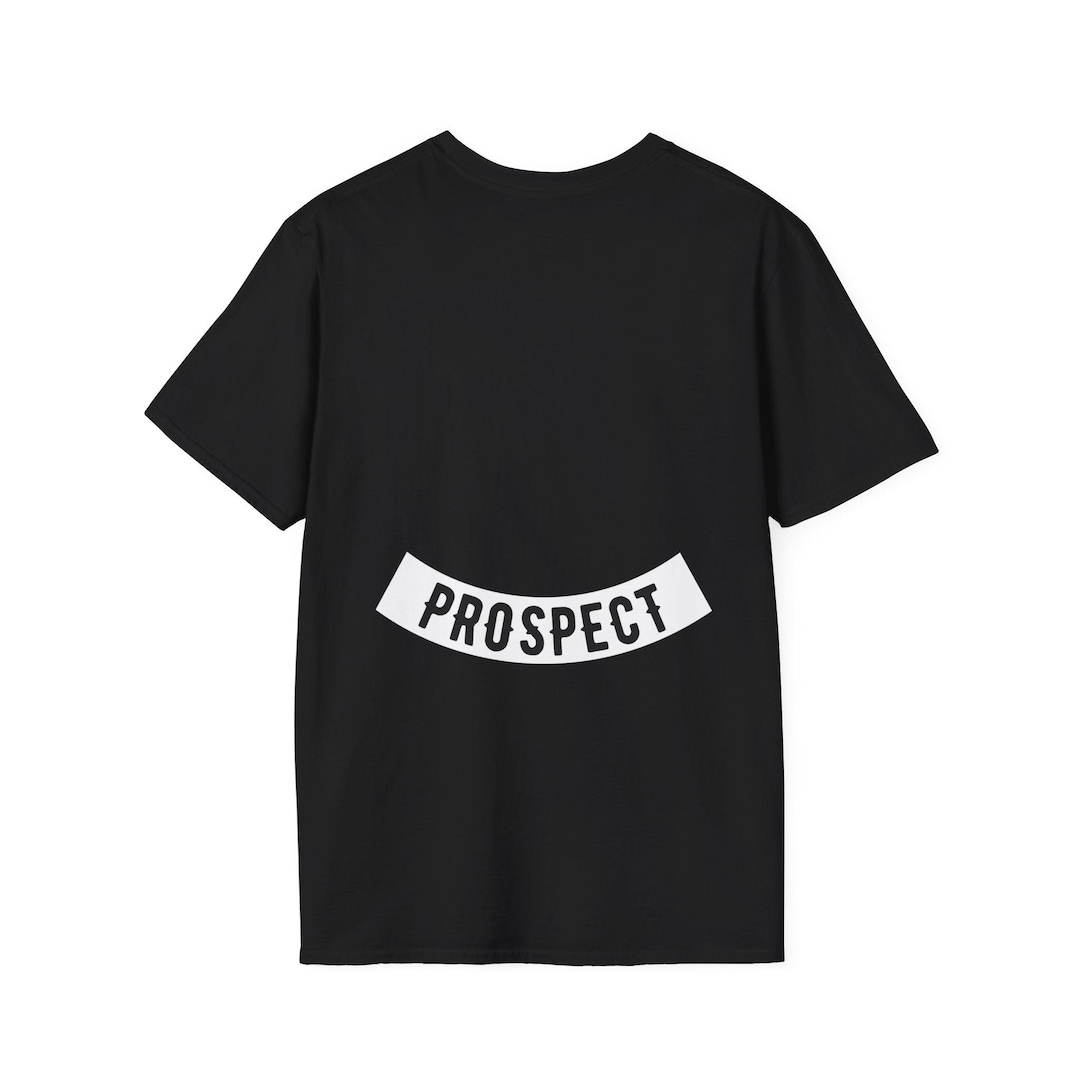 Prospect Motorcycle Club Tee: Biker Bottom Rocker Back Print - Etsy