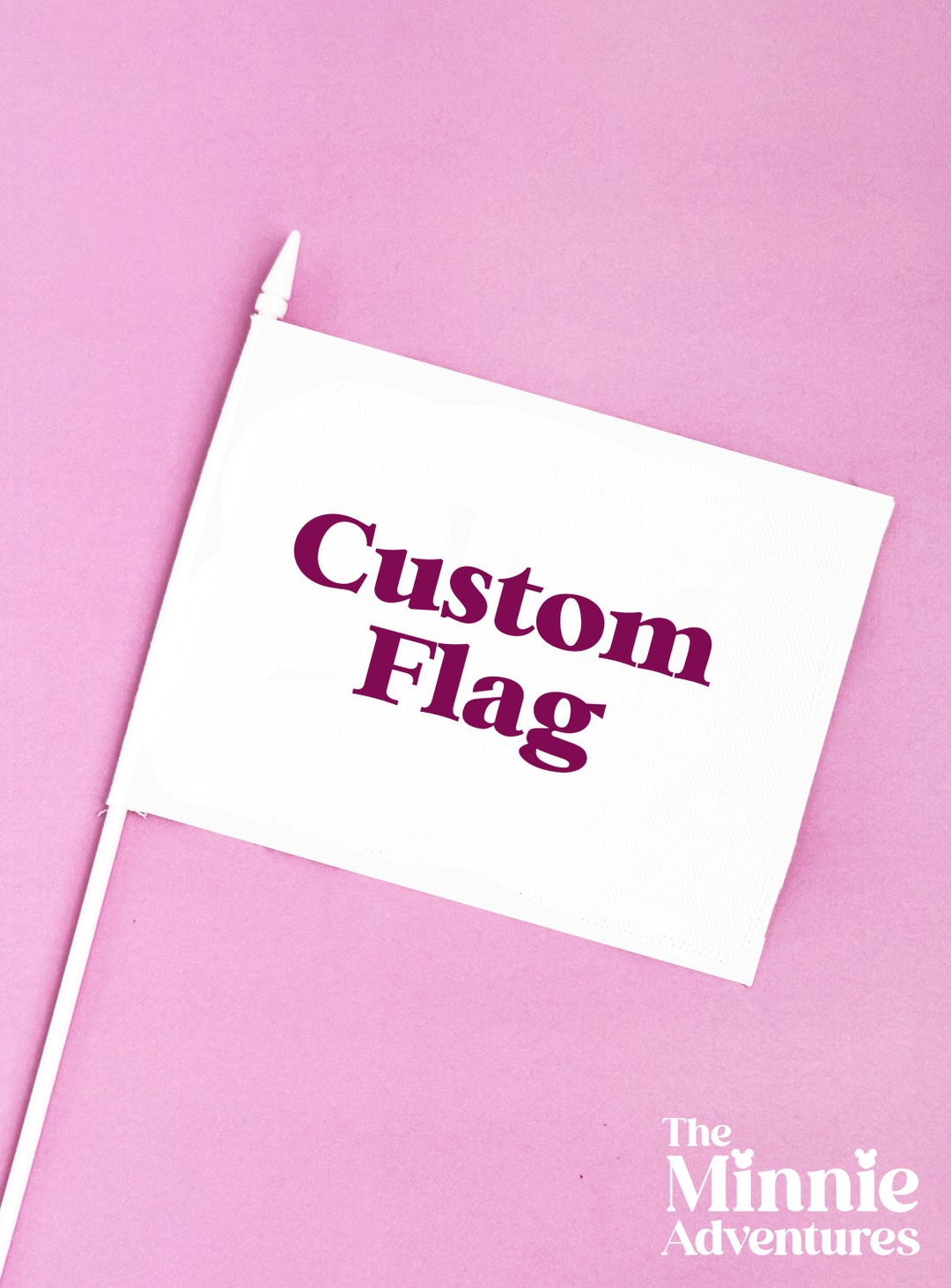 Theme Park Stroller Flag W/ Clip | Stroller Tag | Mini Flag | CUSTOM ...