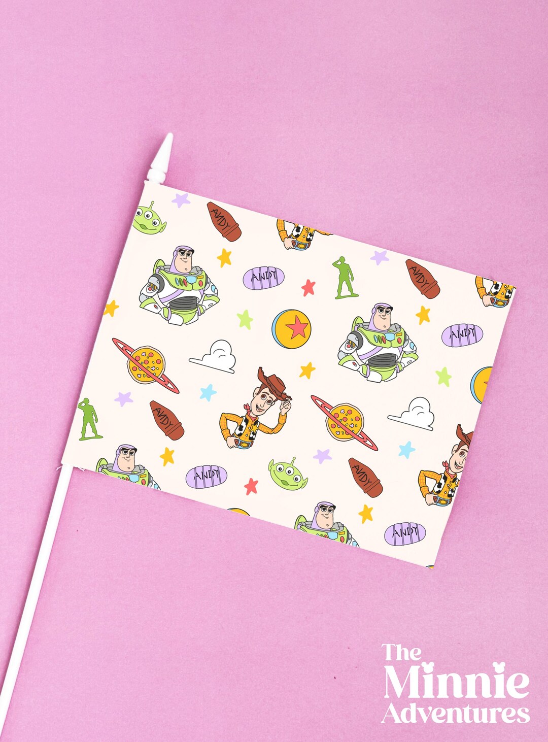 Theme Park Stroller Flag W/ Clip | Stroller Tag | Mini Flag | Toy ...