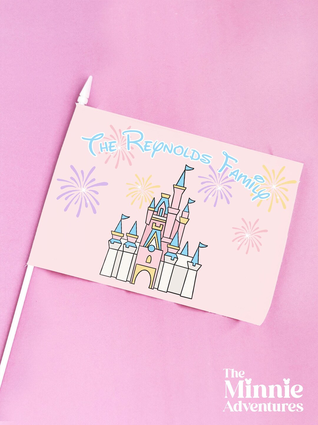 Theme Park Stroller Flag W/ Clip | Stroller Tag | Mini Flag | Happily ...