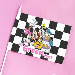 Theme Park Stroller Flag W/ Clip | Stroller Tag | Mini Flag ...