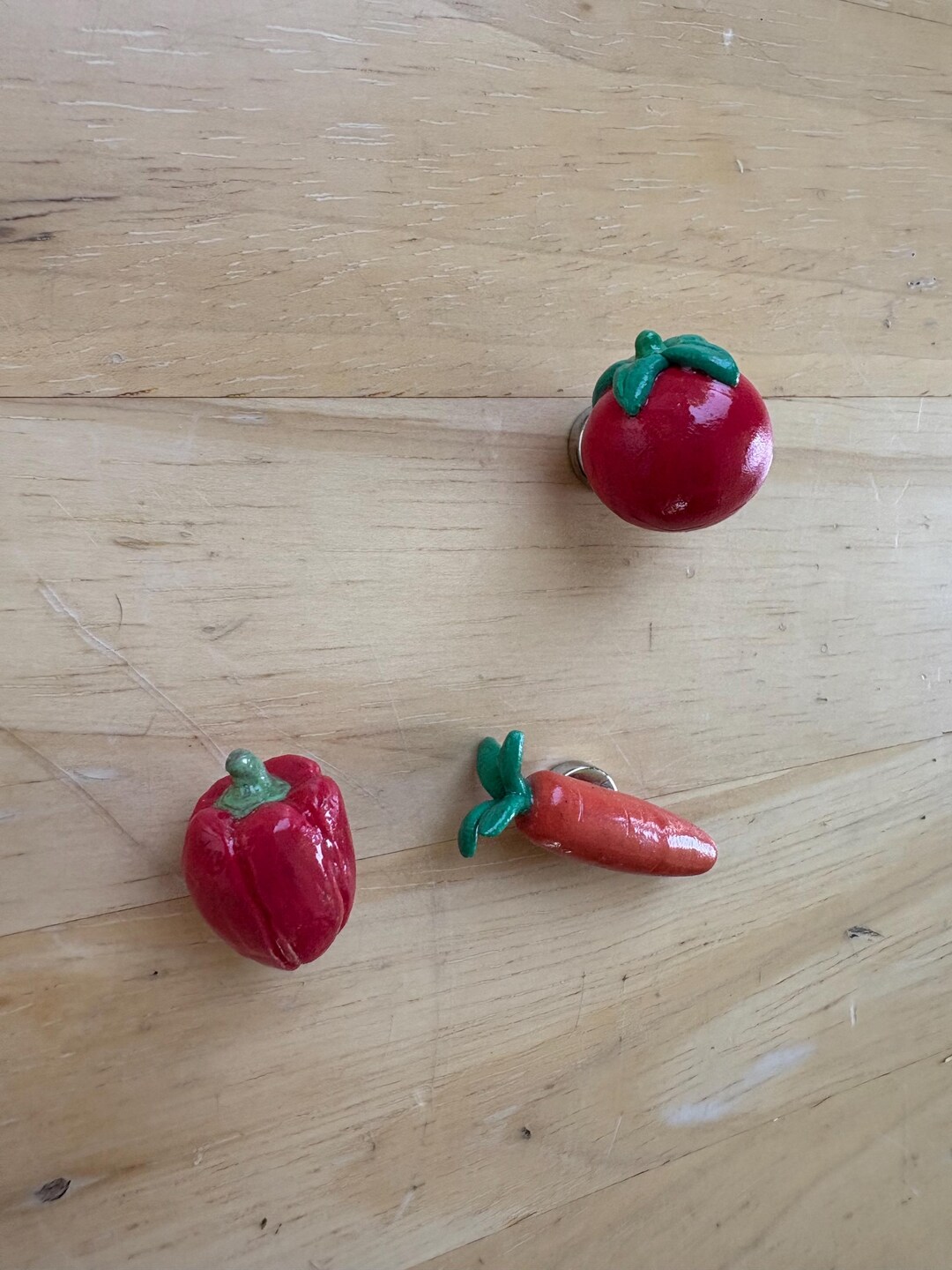 Handmade Vegetable Refrigerator Magnets (sets Available) - Etsy
