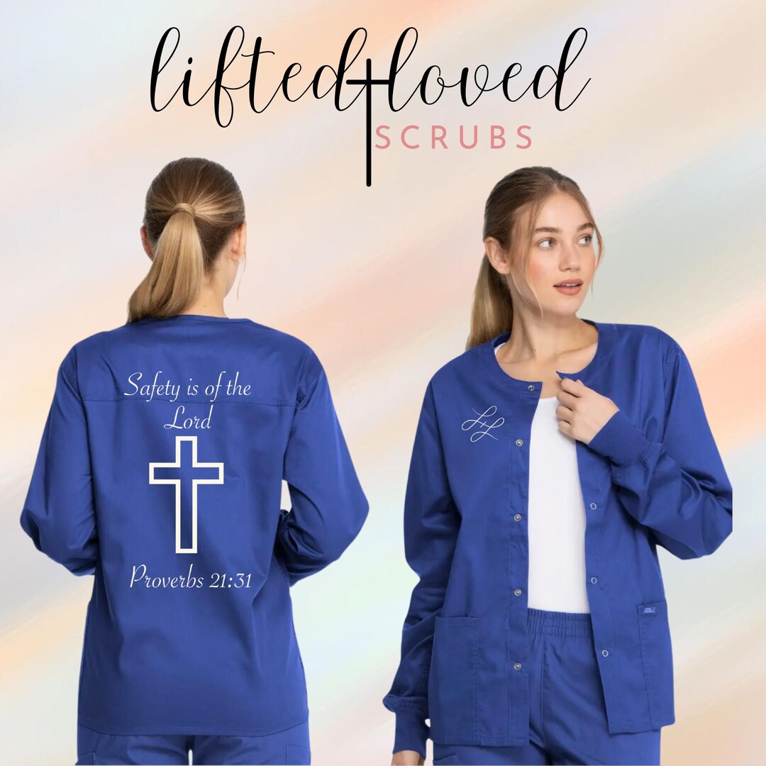 Custom Bible Verse Scrubs – Personalized Faith-based Medical Uniform ...