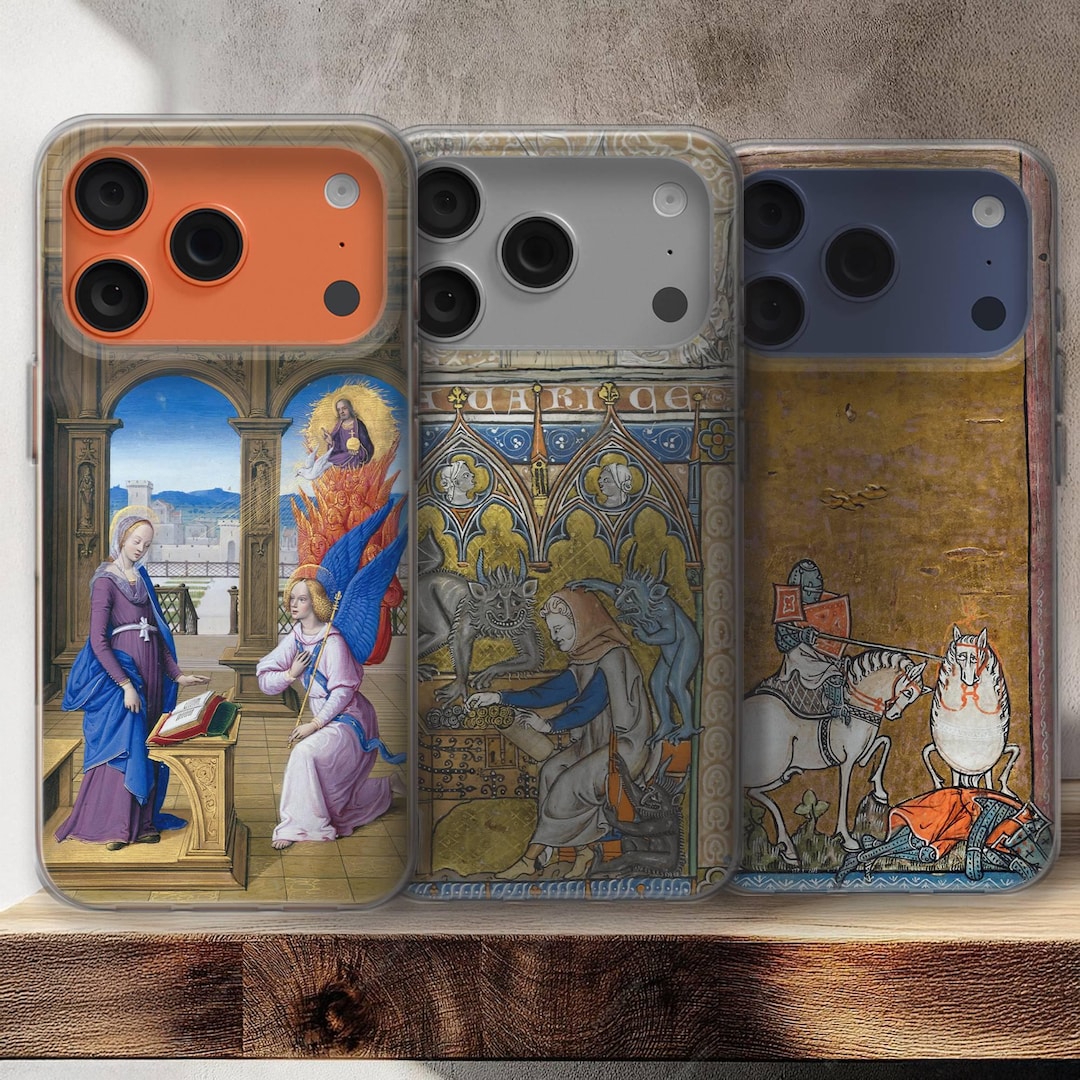Medieval Art Phone Case Renaissance Cover for iPhone 16e, 17 Pro Max ...