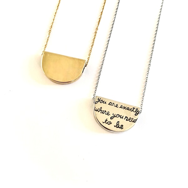 Quote Necklace - Etsy