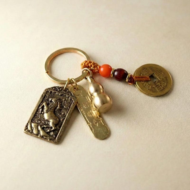 Chinese Zodiac Key Ring - Etsy